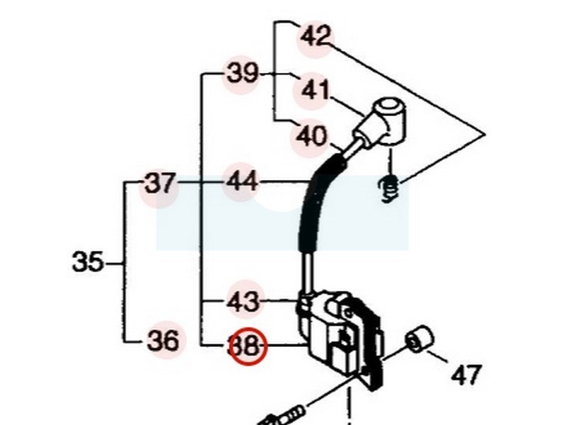 Bobine d'allumage pour Maruyama (267401) MC2630RS - AHT2630D - PP2430 ...